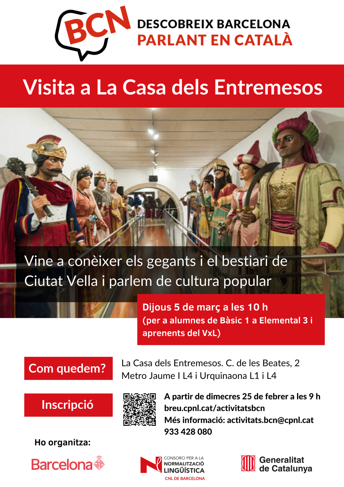 Visita a La Casa dels Entremesos | Agenda | CNL de Barcelona | Xarxa ...