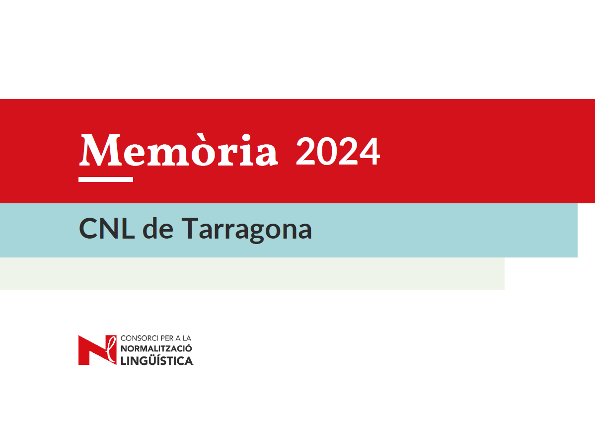 Memòria 2024 | Publicacions del CNL | Consorci per a la Normalització ...